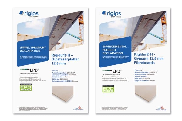 Mit Nachhaltigkeitsdaten zuverlässig planen und bauen | Rigips