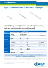 Rigips U-Direktabhänger CD 125 ungebogen | Rigips